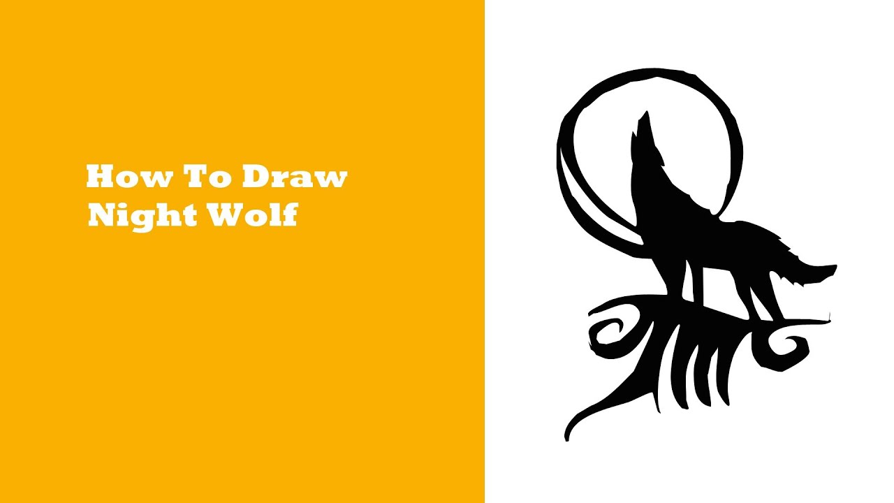 How to Draw A Night Wolf | ഹൌ ടു ഡ്രോ നൈറ്റ് വുൾഫ് - YouTube