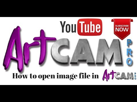 How To open image file in Artcam pro - YouTube