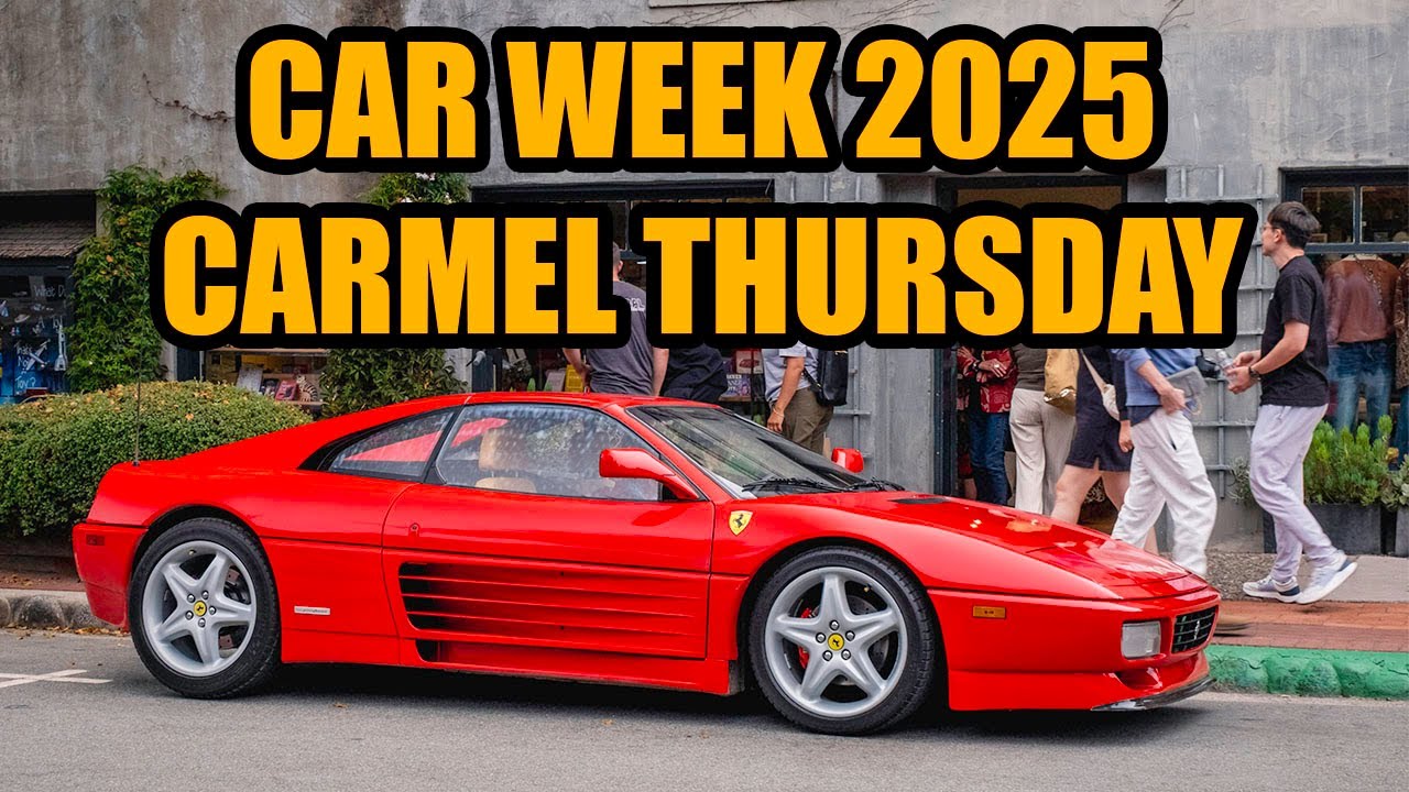 Monterey Car Week 2025 - Thursday Carmel - YouTube