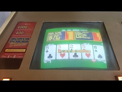 Old School Video Poker - Real Machine - YouTube