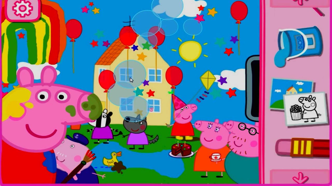PEPPA'S PAINTBOX | PEPPA'S PARTY | Happy Kids Games and Tv - Youtube ...