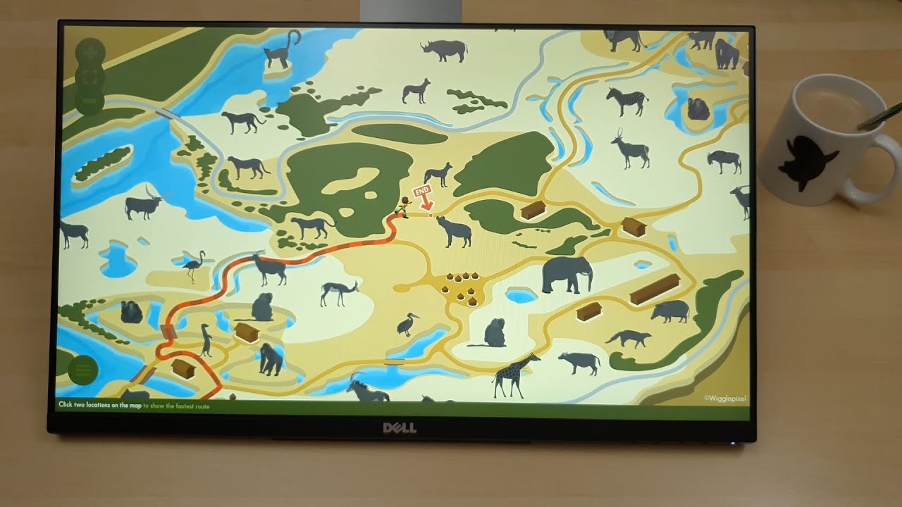 Hike Safari Route Planner Wayfinding - Wigglepixel | Interactive Maps ...