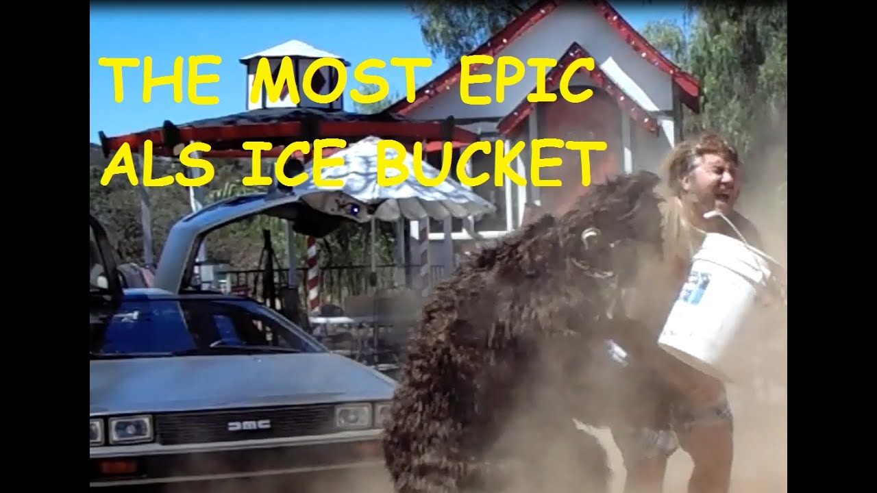 EPIC ALS Ice bucket challenge FAIL Delorean Bigfoot and Santas village ...