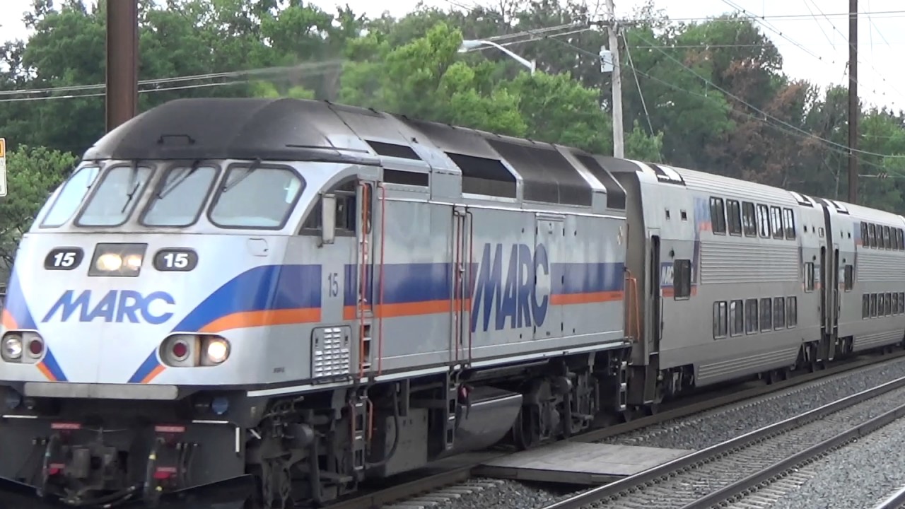 MARC / Amtrak - Seabrook - Express Trains From Both Directions - YouTube
