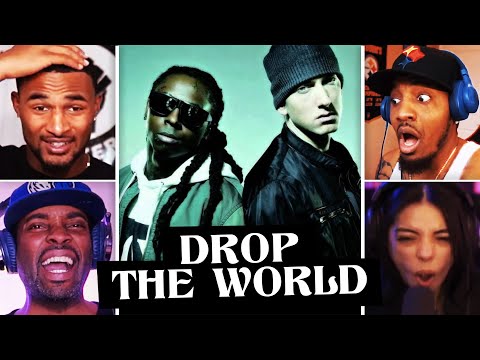 Eminem VS Lil Wayne!? This is INSANE!🔥 Drop The World | EPIC Reaction Mashup