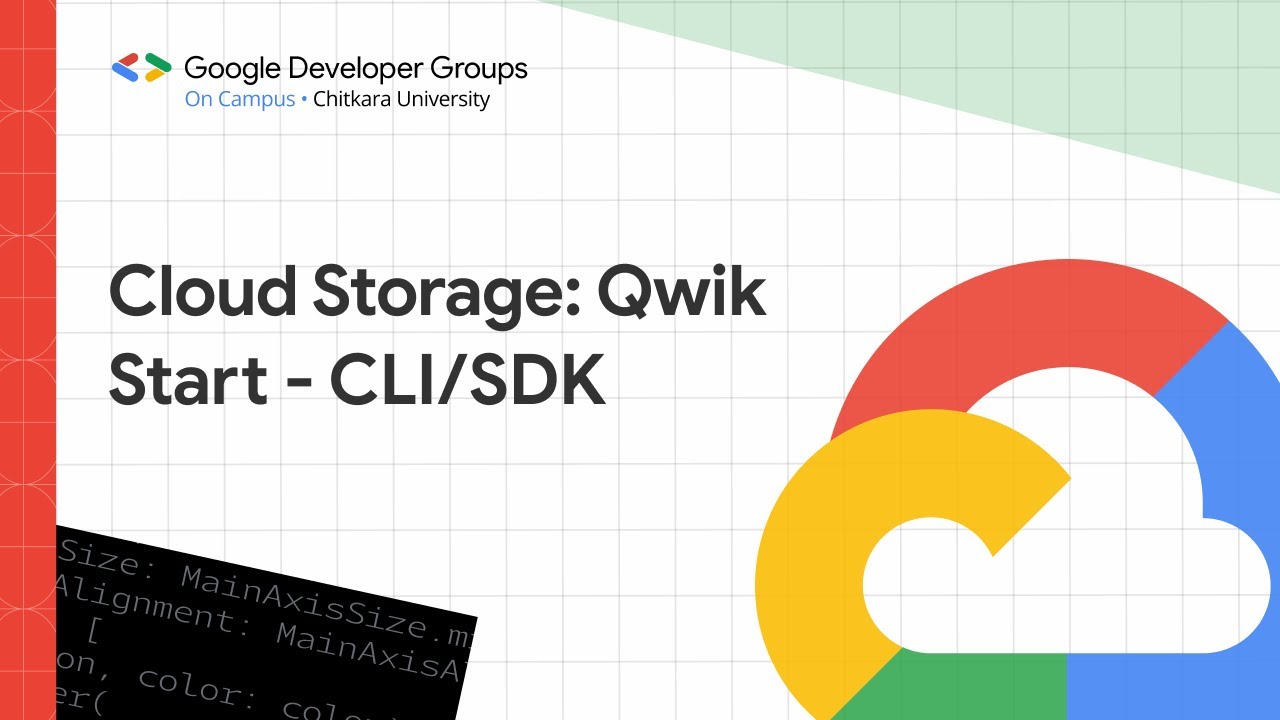 E02: Cloud Storage: Qwik Start - CLI/SDK || GDG CUIET || GenAI Study Jams - YouTube