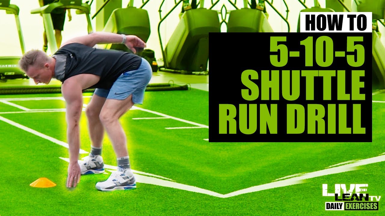 How To Do The 5 10 5 Shuttle Run Drill Exercise Demonstration Video