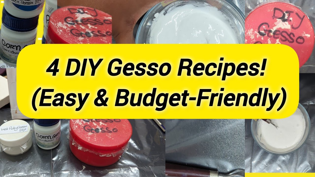 4 Types of DIY Gesso | How to Make & Use Canvas, Paper, & More ...