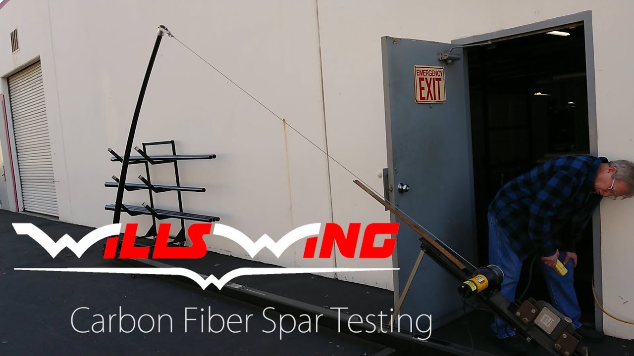 Wills Wing Carbon Fiber Wing Spar Testing - YouTube