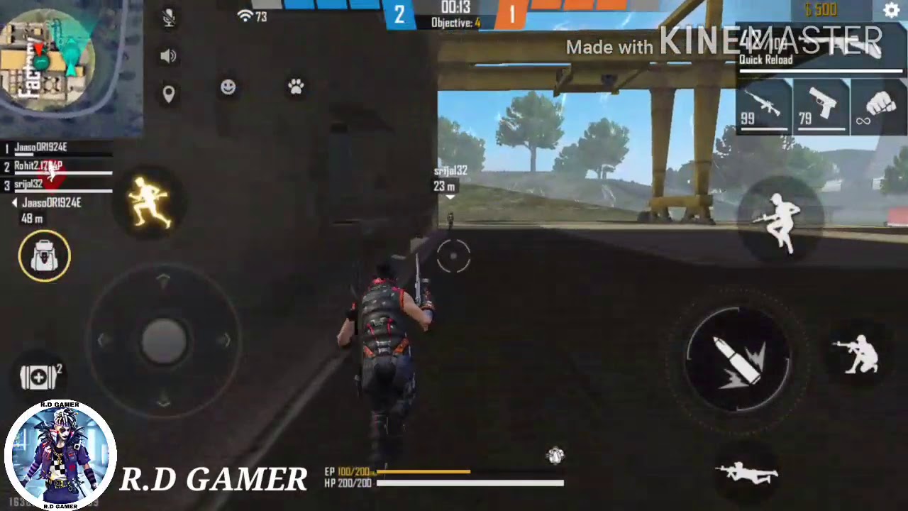 Non stop kill for free fire game - YouTube