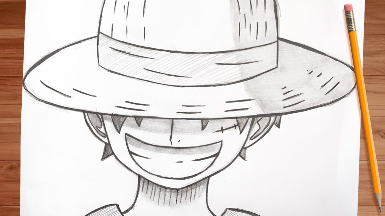 How to Draw Luffy: Simple Pencil Drawing Tutorial Step by Step - YouTube
