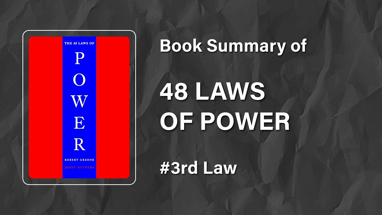 3rd law of power from 48 laws of power book | Robert green book summary ...