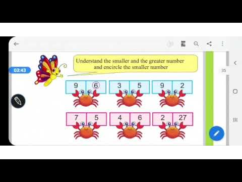 Encircle the smaller number from the given numbers in English - YouTube