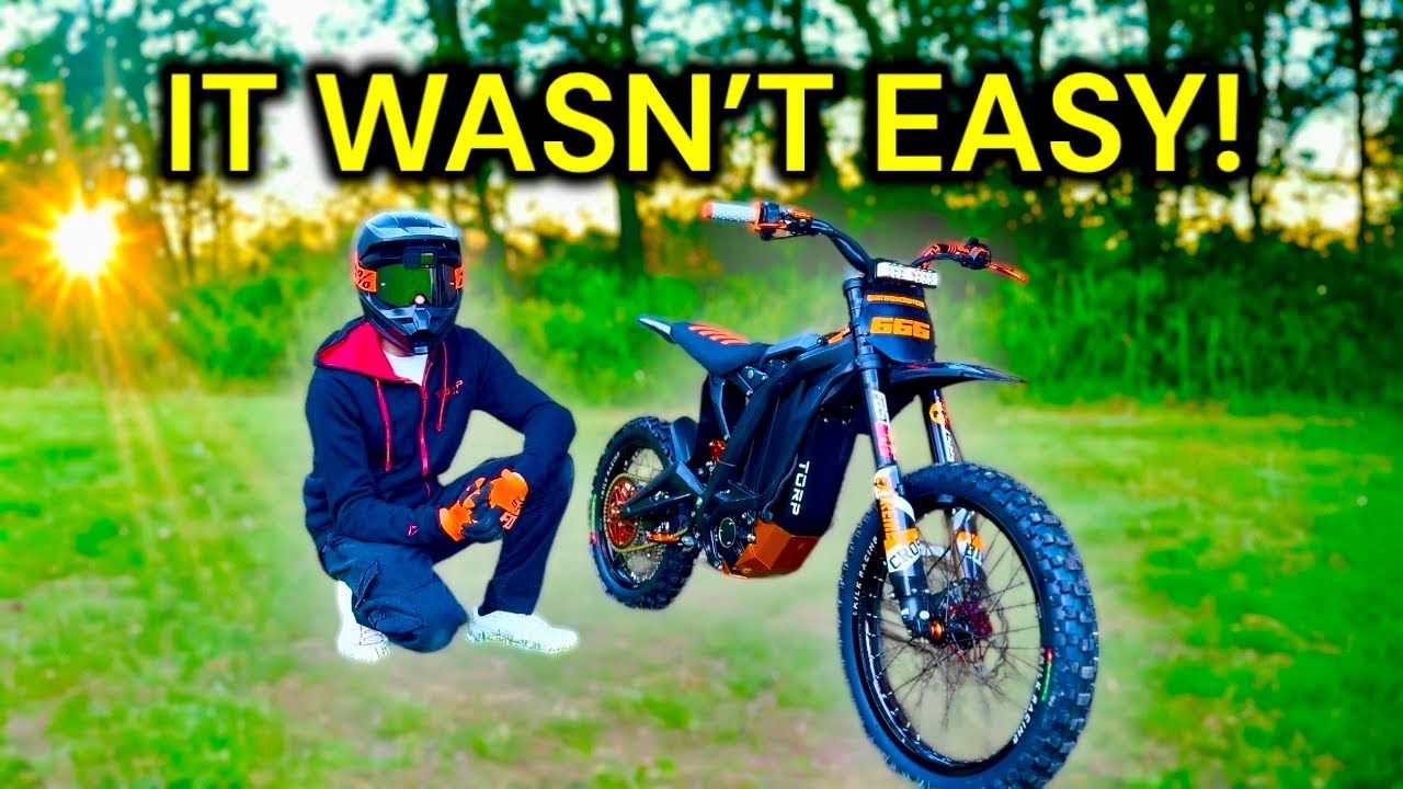 I TRIED TO VINYL WRAP MY SURRON LBX!! // Full Frame Wrap - YouTube