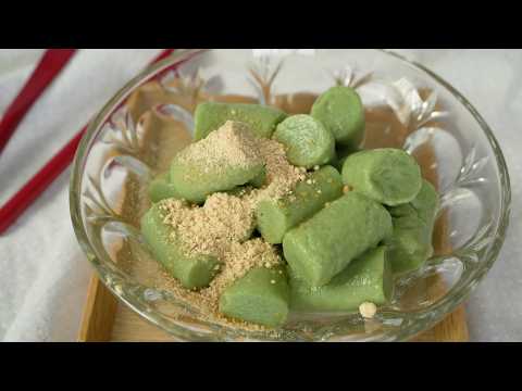 Matcha Milk Warabimochi 抹茶ミルクわらび餅 @mosogourmet