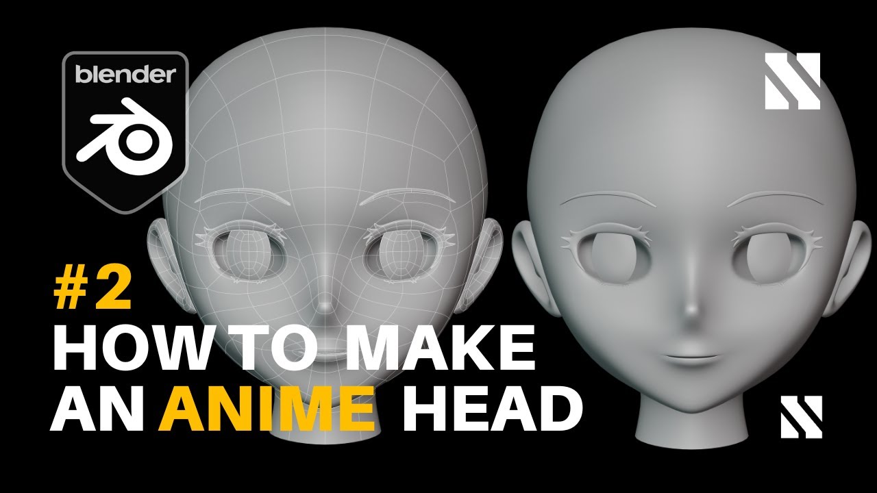 Part#2 | Anime Girl Head Modeling | Blender Tutorial - YouTube