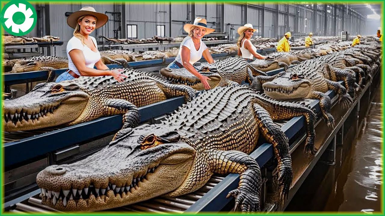 Transporting Millions of Crocodiles This Way - Massive Crocodile ...