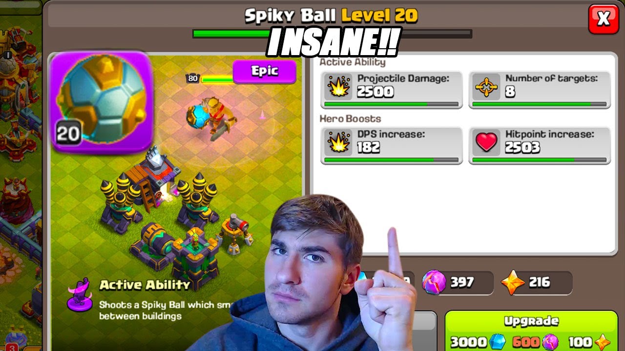 The *NEW* Spiky Ball Is INSANE In Clash Of Clans! - YouTube