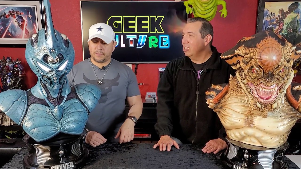 Elite Creature Collectbiles Guyver & Lisker lifesize bust - YouTube