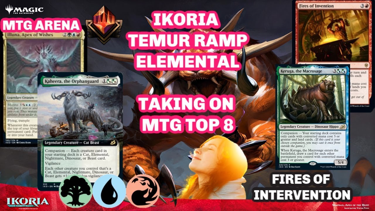 Mtg Ikoria Lair of Behemoths TEMUR RAMP Standard Top 8 Deck Beats Fires ...