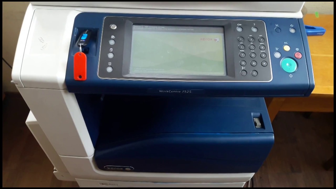 Перепрошивка Xerox 7525 - YouTube