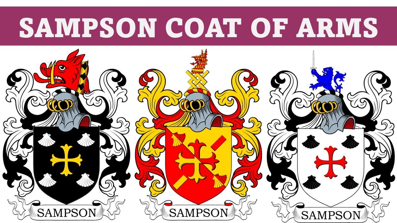 Sampson Coat of Arms & Family Crest - Symbols, Bearers, History - YouTube