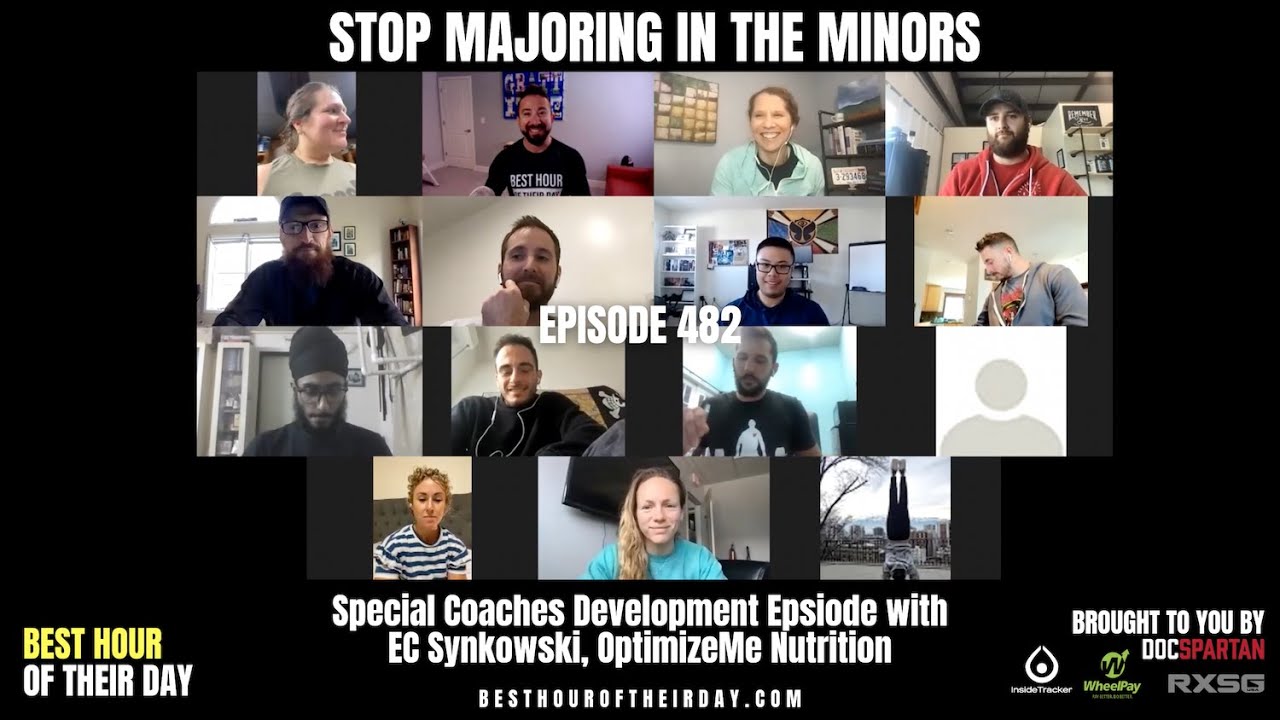 482. Stop majoring in the minors | Coaches Development Q+A with EC ...