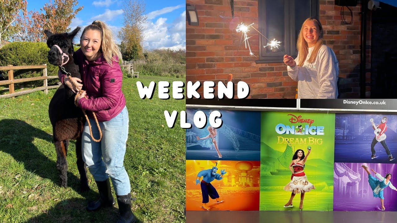 WALKING WITH ALPACAS & DISNEY ON ICE // Weekend Vlog - YouTube