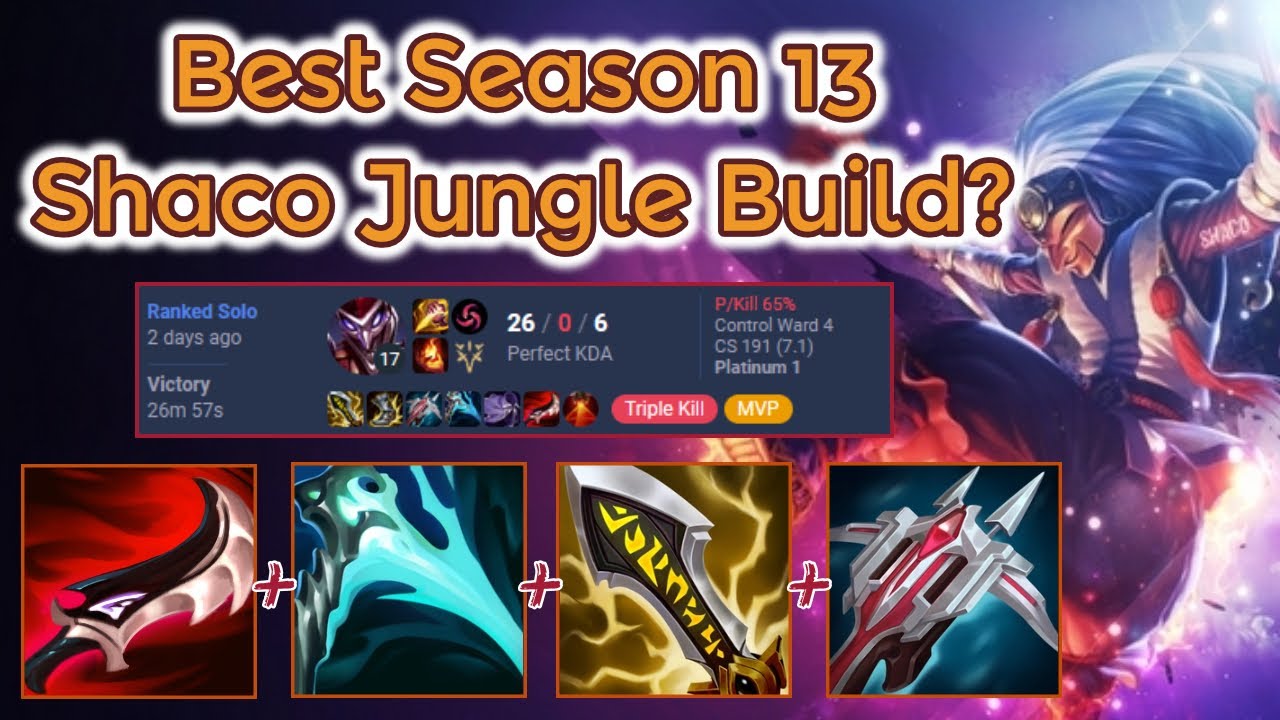 26/0 Duskblade Crit Shaco Build - Plat 1 Ranked [League of Legends ...