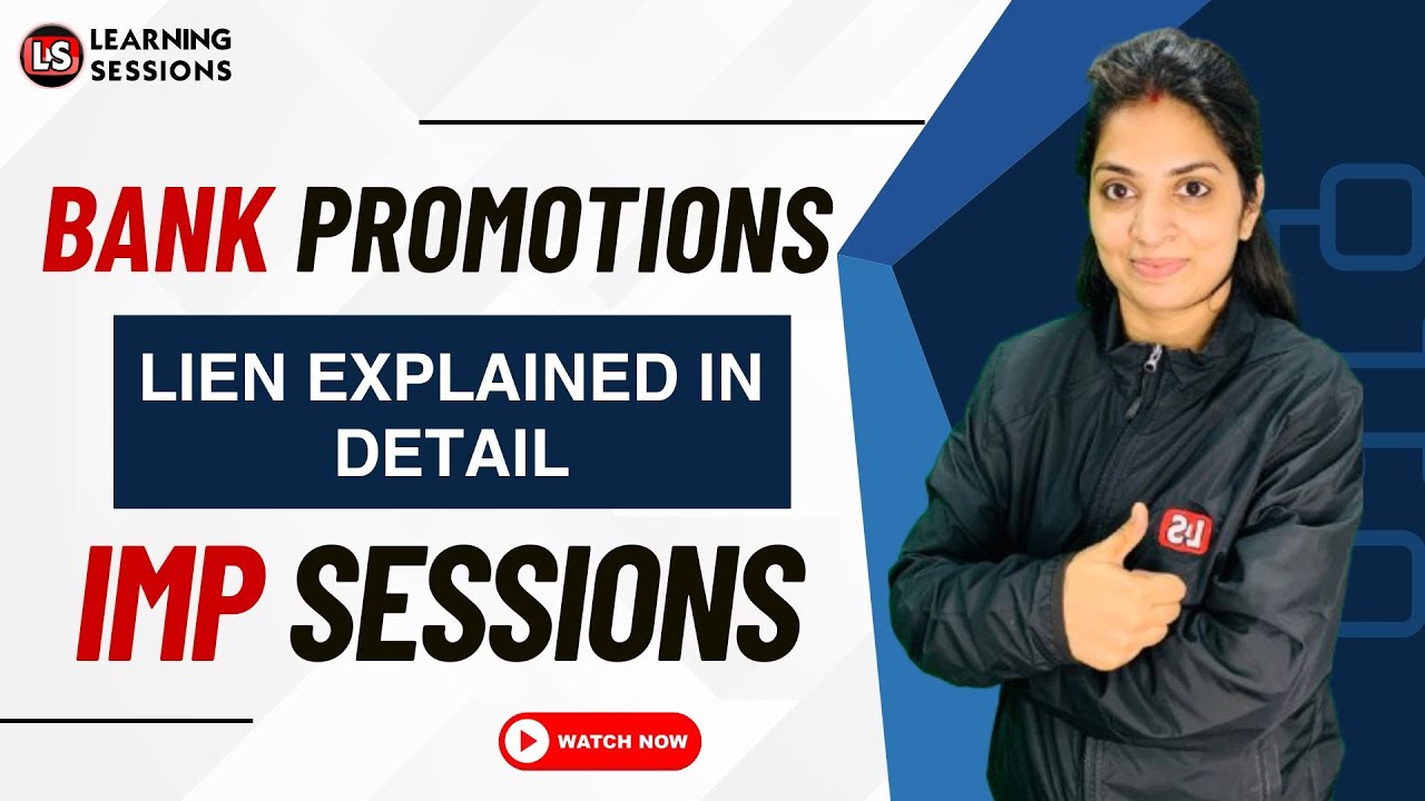 Bank Promotion Exam | LIEN | Important Session Covered in one shot ...