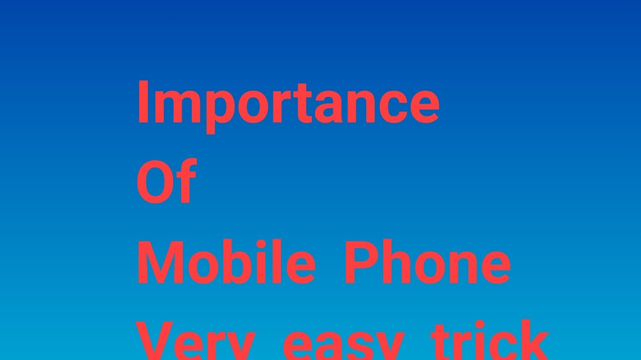 10 sentence on mobile phone - YouTube