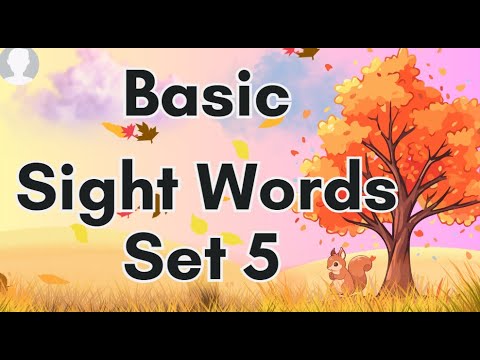 Basic Sight Words (Set 5) for Beginning Readers - YouTube