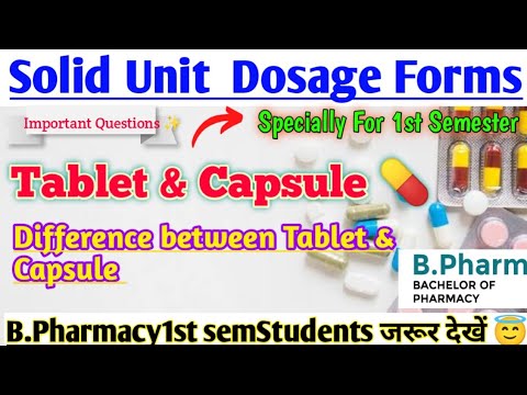 difference between tablet and capsule in hindi/tablet and capsule ...