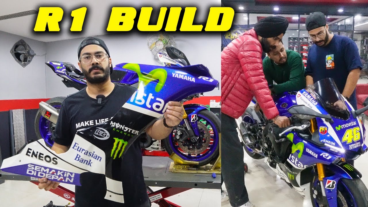 R1 IS BACK | COMPLETE R1 BUILD AT REDLINE RACING STORE | SIMRAN KING ...
