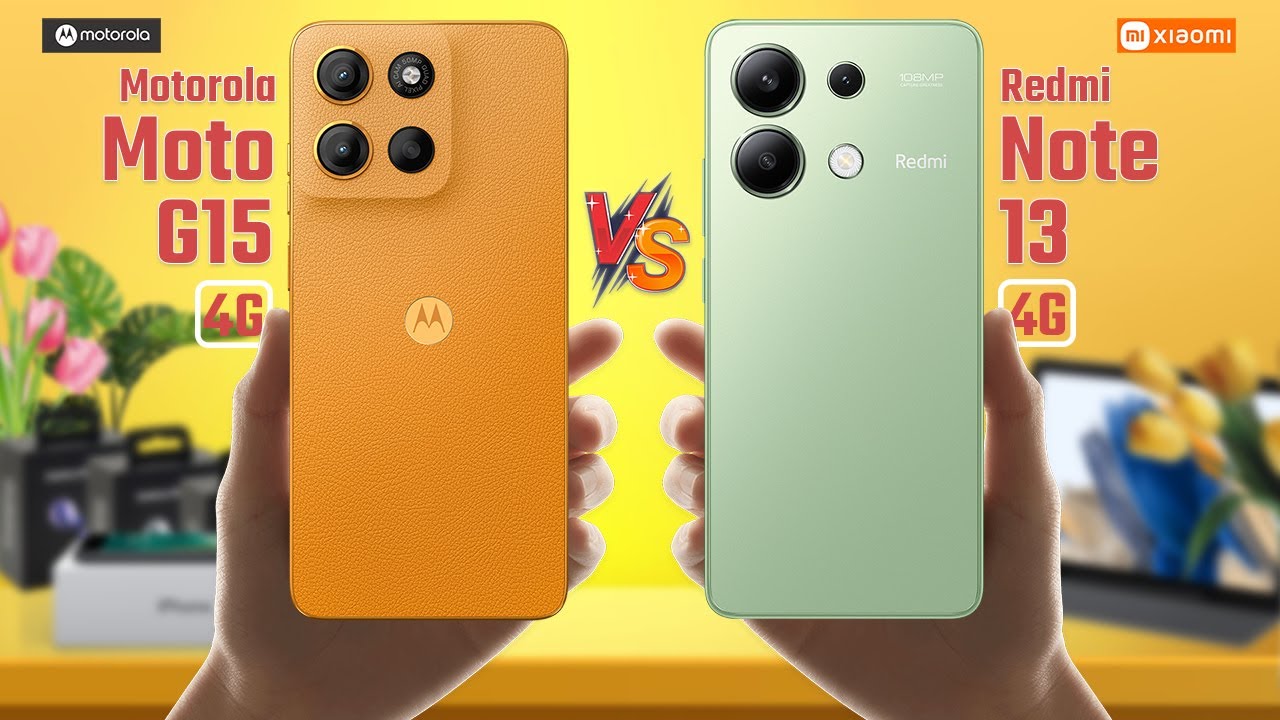 Motorola Moto G15 Vs Redmi Note 13 4G | Full Comparison 🔥 Which One Is ...