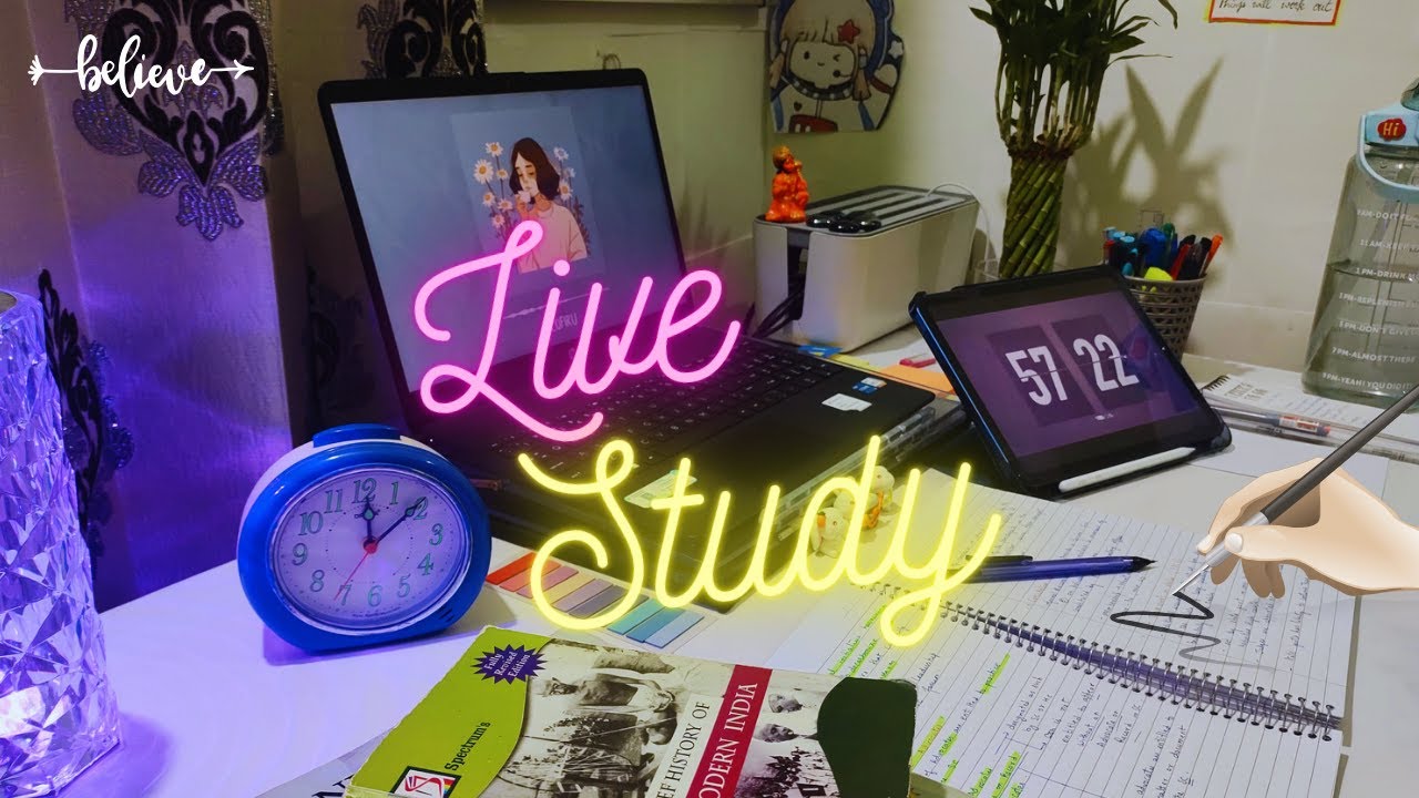 Live | Study with me | 3 hr sessions | Piano Music - YouTube