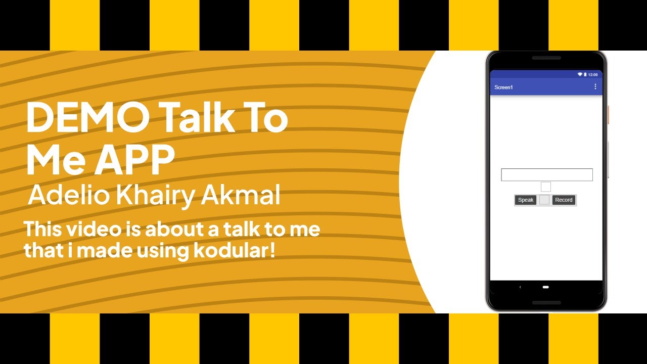 Talk To Me APP DEMO - YouTube