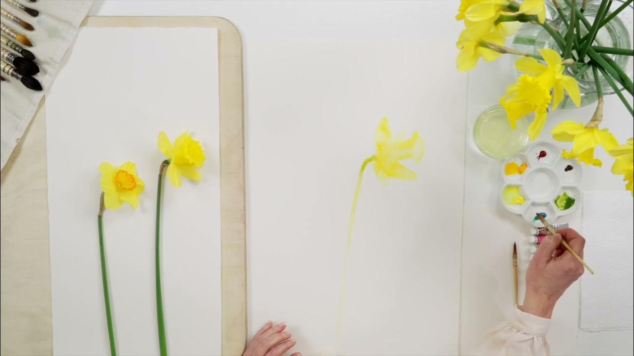FREE Watercolour Class! Learn to paint daffodils with Jennifer Rose ...