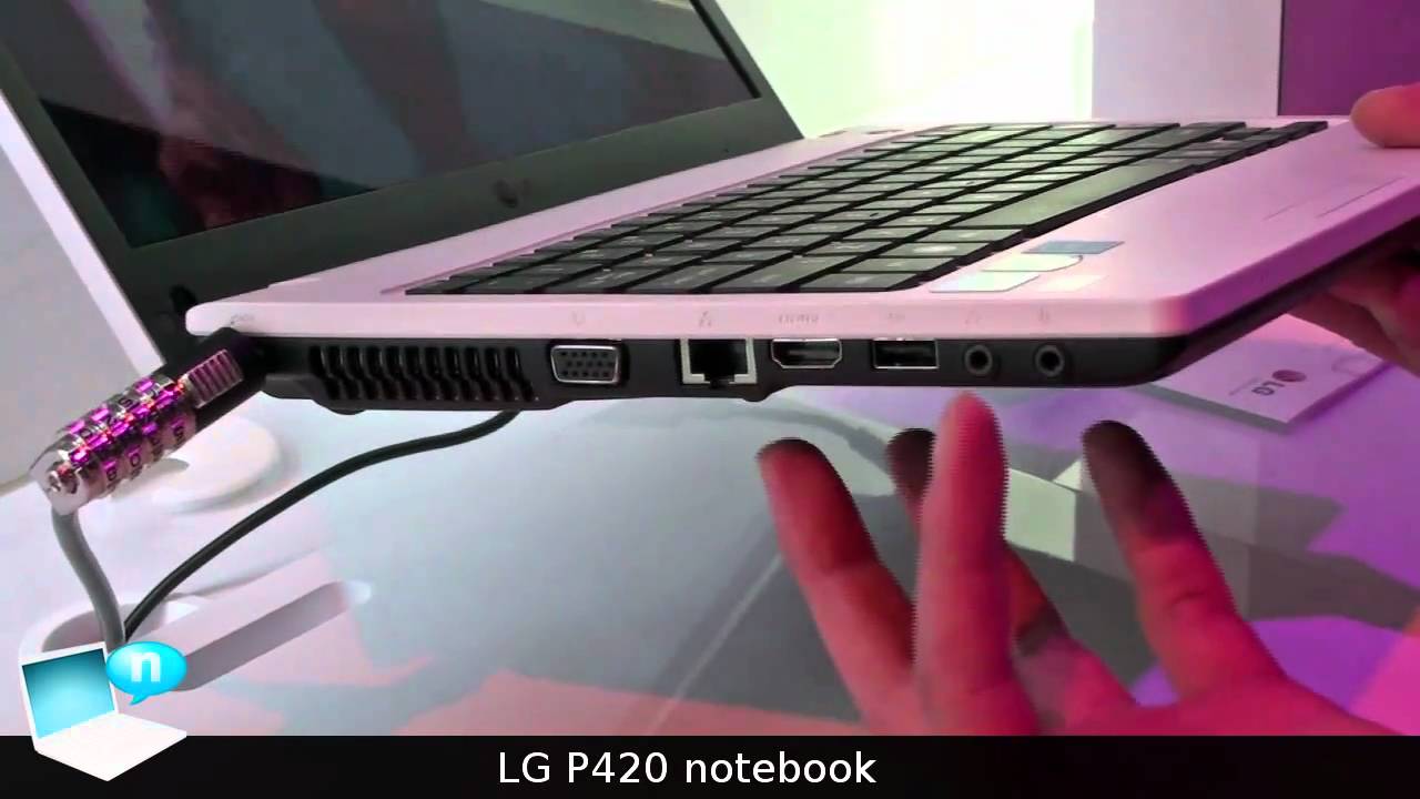 LG P420 premium notebook - YouTube