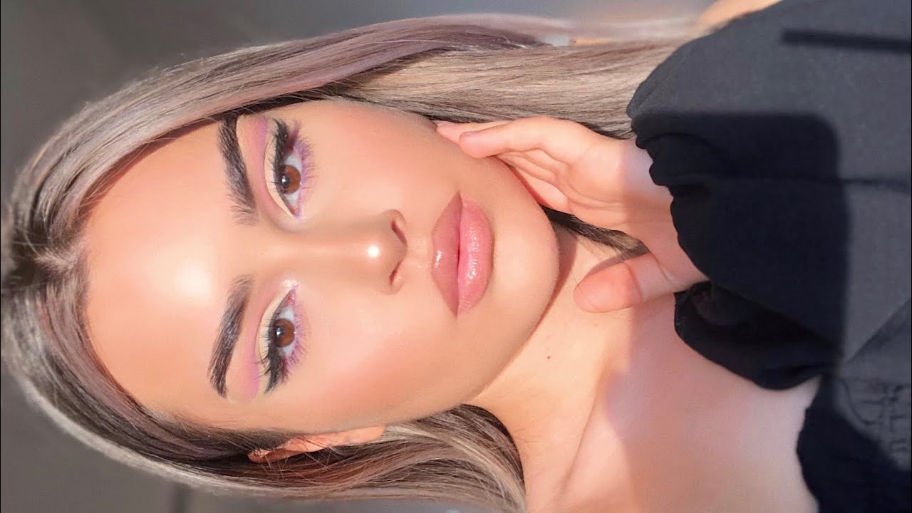 Pink SNATCHED Cut Crease Makeup Tutorial I Aylin Melisa - YouTube