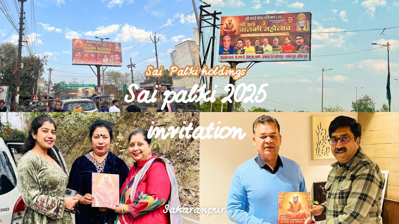 Sai palki 2025 Card distribution Haridwar,Rishikesh,Roorkee | Sai palki ...
