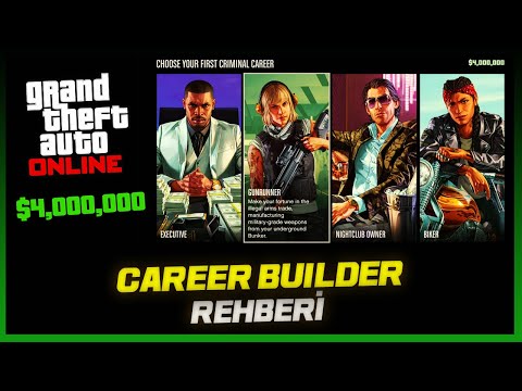 GTA ONLINE - CAREER BUILDER REHBERİ (Kariyer Oluşturucu) - (PS5 & Xbox Series X|S & PC Enhanced)