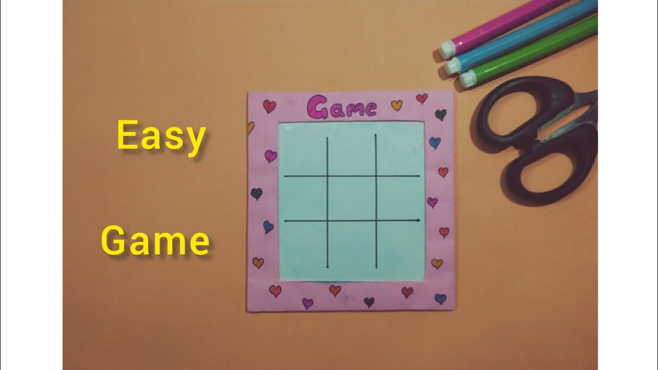 Easy paper craft game 😊||#art ||#drawing ||#viral - YouTube