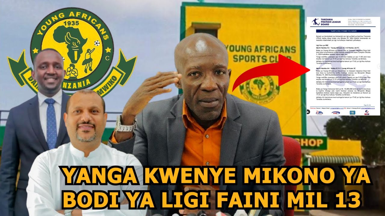 🔴LIVE: YANGA MIKONONI KWA BODI YA LIGI |YAPIGWA FAINI YA MILIONI 12 KWA ...