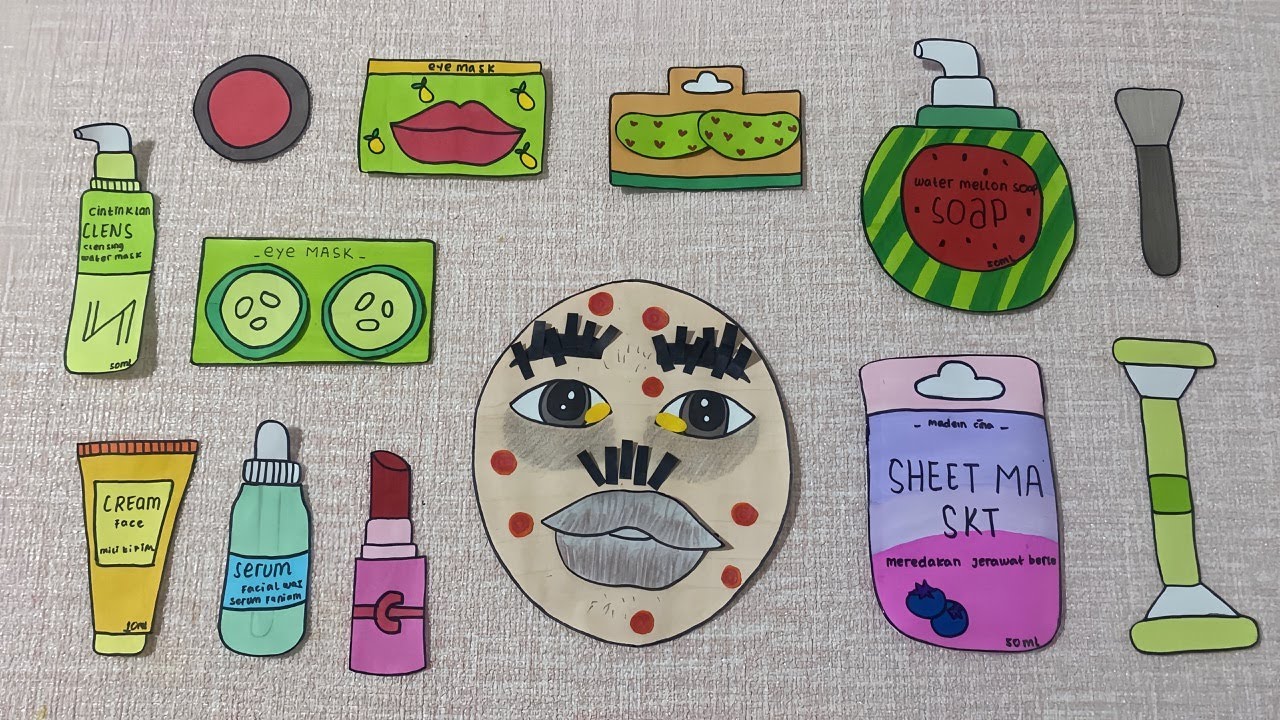 [🐰paperdiy🐰] beauty skincare | treatment beauty | paper craft beauty ...
