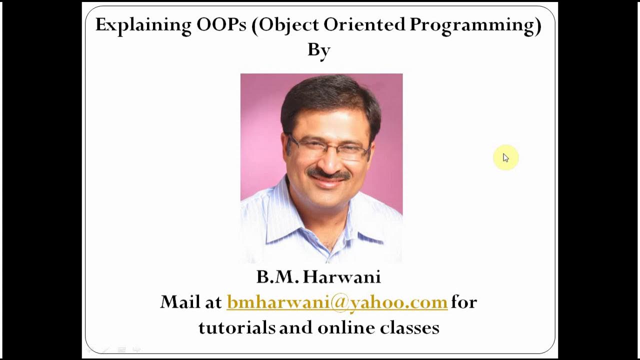 Understanding the concept of OOPs programming language (in English) - YouTube