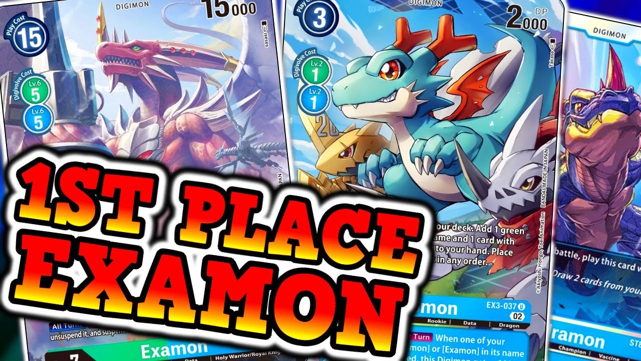EPIC 1st Place EXAMON Deck Profile! • Digimon TCG EX3 Format - YouTube