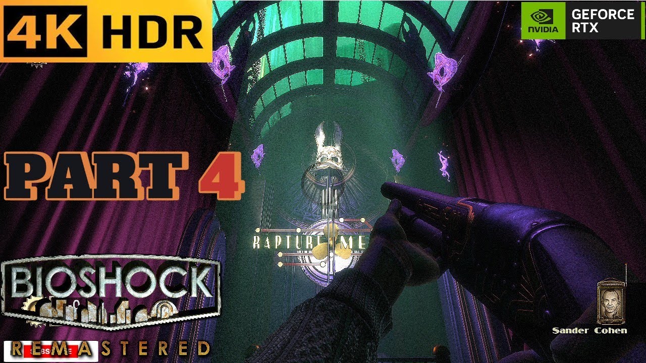 bioshock remastered 1 | Walkthrough Gameplay Part 4 ( 4K 60 FPS ) RTX ...