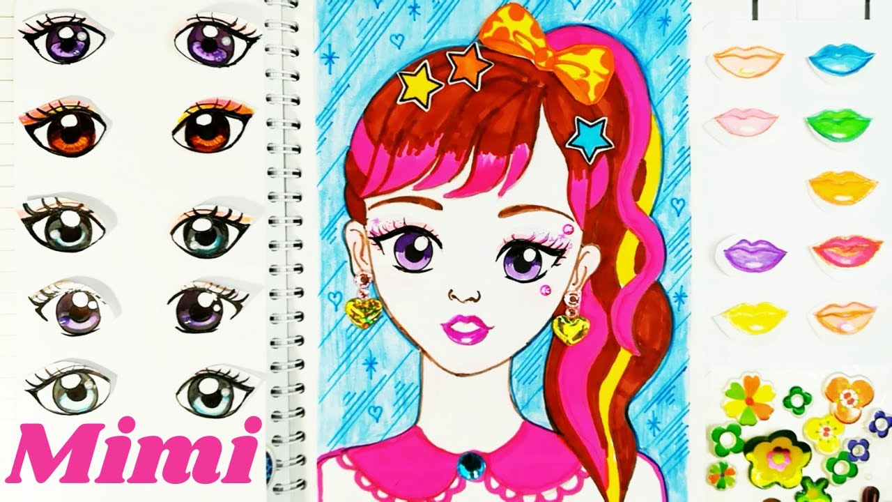 [ToyASMR] Makeup Mimi,sticker,paper diy,asmr - YouTube