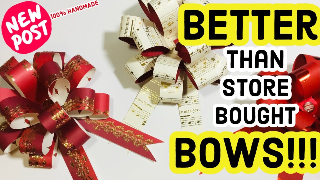 100% HANDMADE!! Easy Gift Bow Tutorial/ Make Loop Bows/ NEVER EVER BUY ...